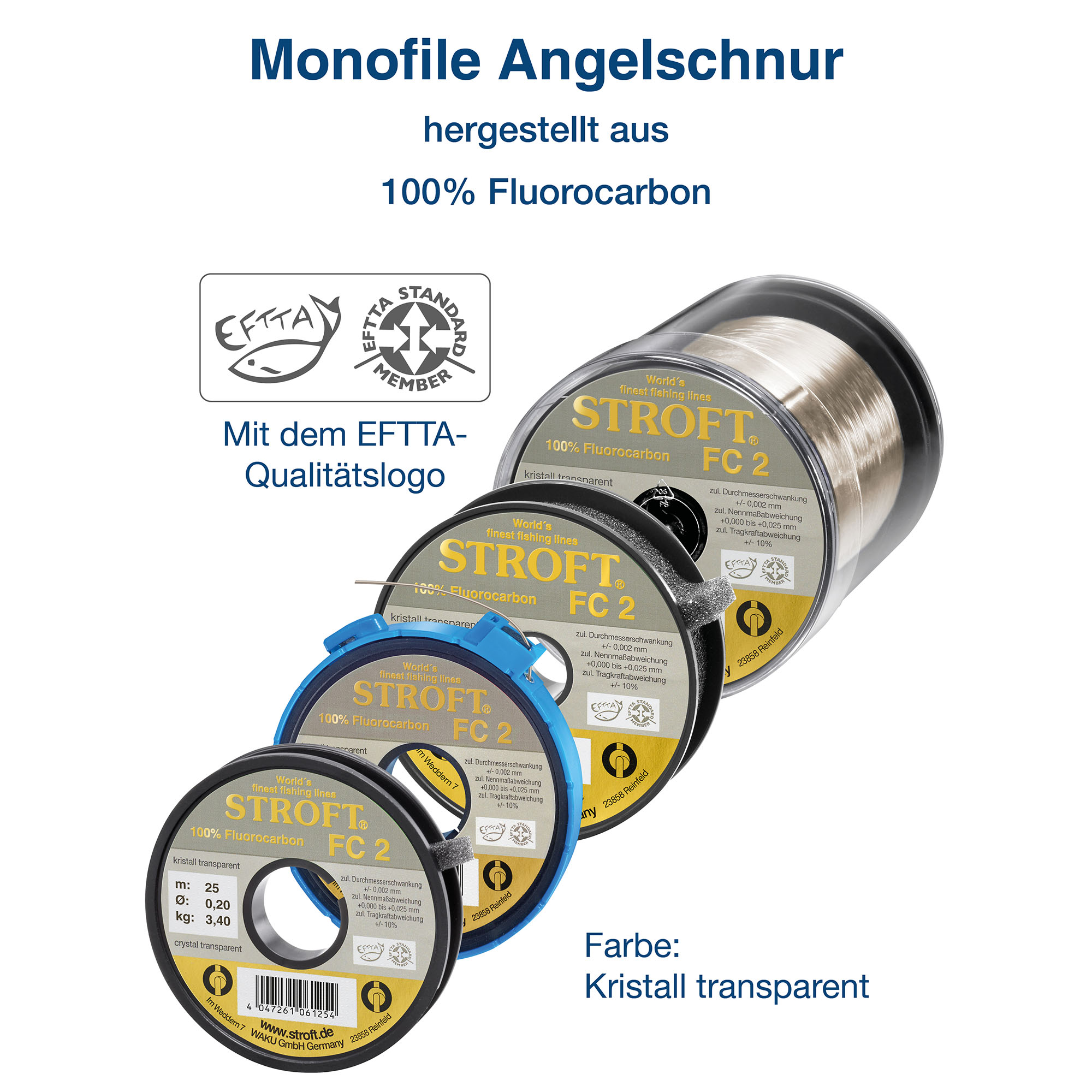 STROFT FC2 • 0,22 mm • 4,00 kg - STROFT Fishing Lines